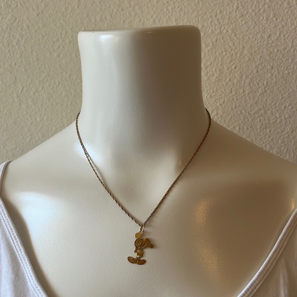 Disney | Jewelry | Vintage Mickey Mouse Pendant Necklace | Poshmark